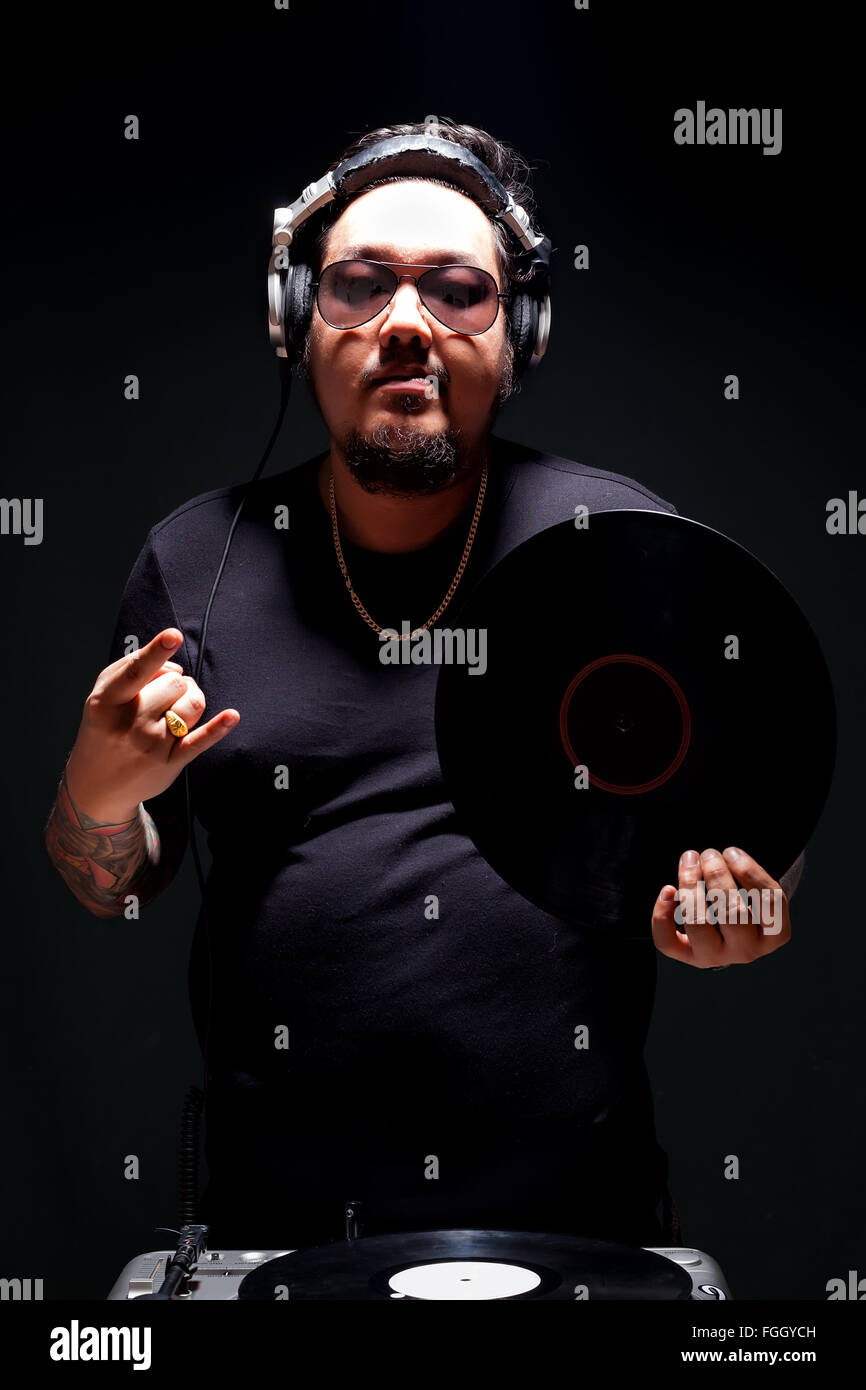 dj tatoo fat guy entertainment open chill out music disc jockey vinyl ...