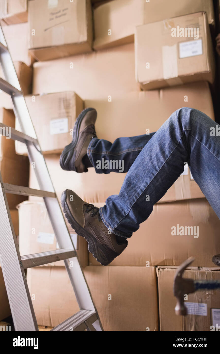Falling off ladder hi-res stock photography and images - Alamy