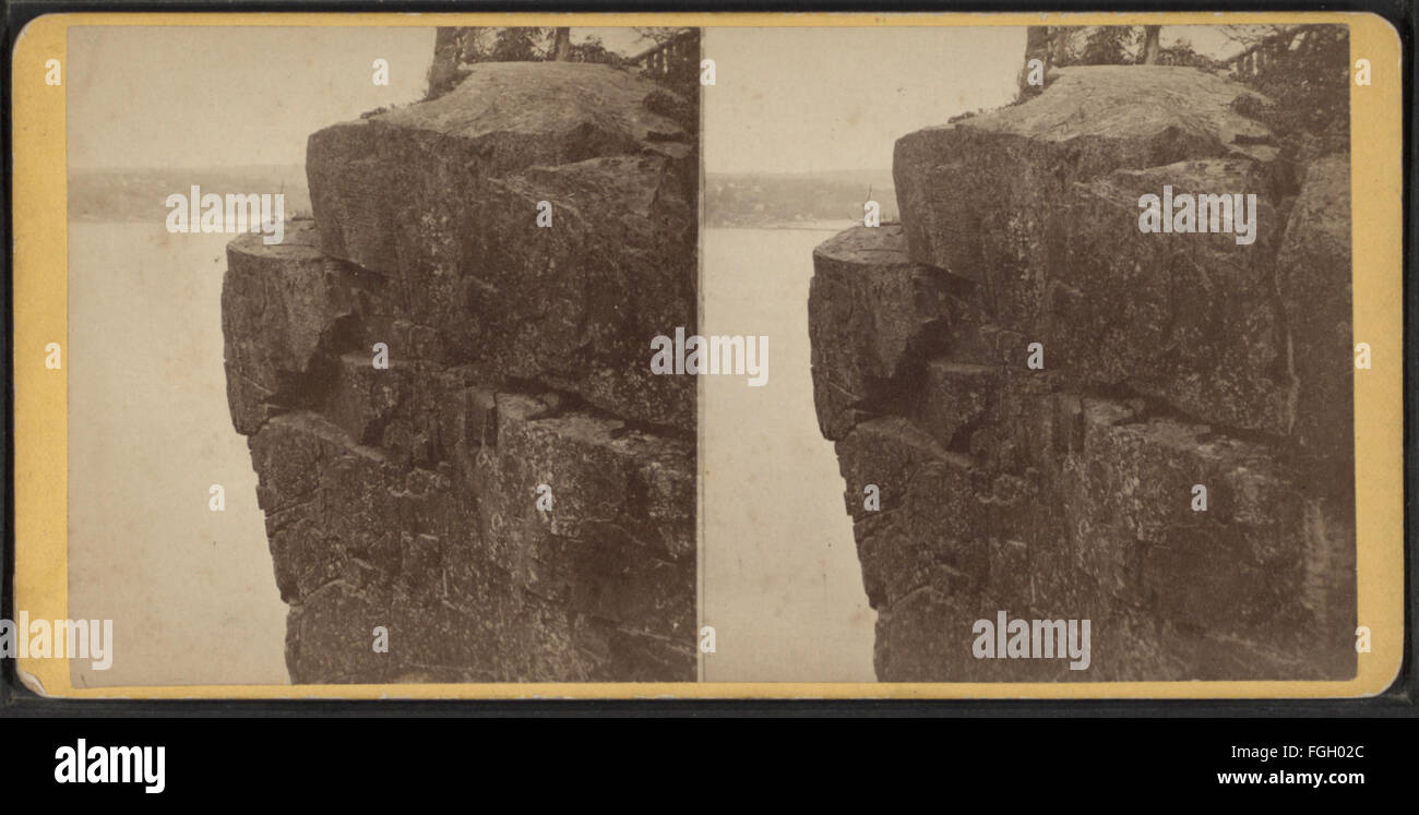 A photograph by Henry Sherman Wyer showing the Cleft at North Point ...