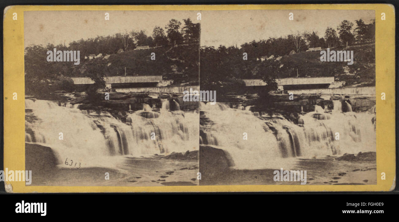 A photograph of the Housatonic Falls at Falls Village, Connecticut ...