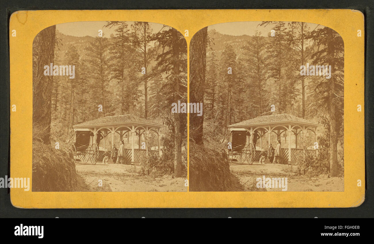 A photograph by Byron H. Gurnsey showcasing the famous Iron Ute Spring ...