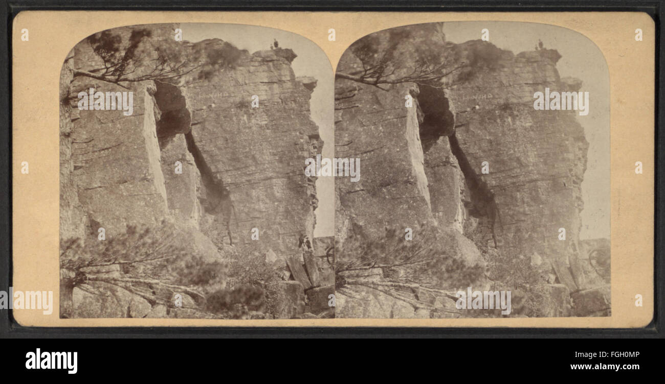 A photograph by J. Loeffler showing the Great Crevice, a dramatic ...