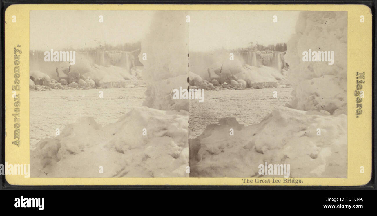 The Great Ice Bridge, as depicted in a stereoscopic view from the ...