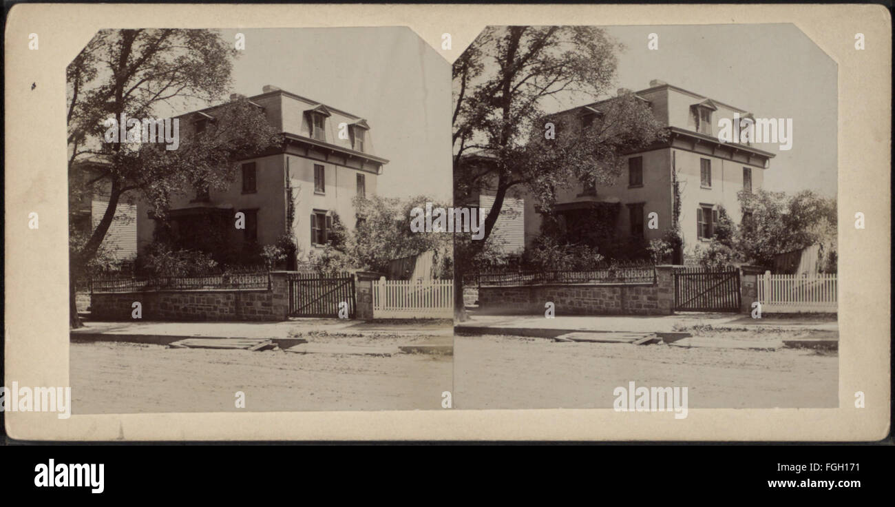 This photograph by James G. Lock showcases the Marvel House in Newburgh ...