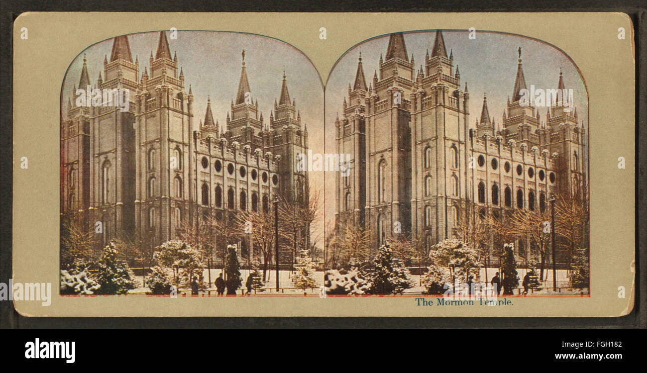 A stereoscopic image from the Robert N. Dennis collection showing the ...