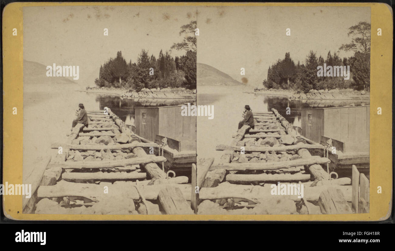 A photograph of 'The Narrow', the entrance to the Highlands, with ...