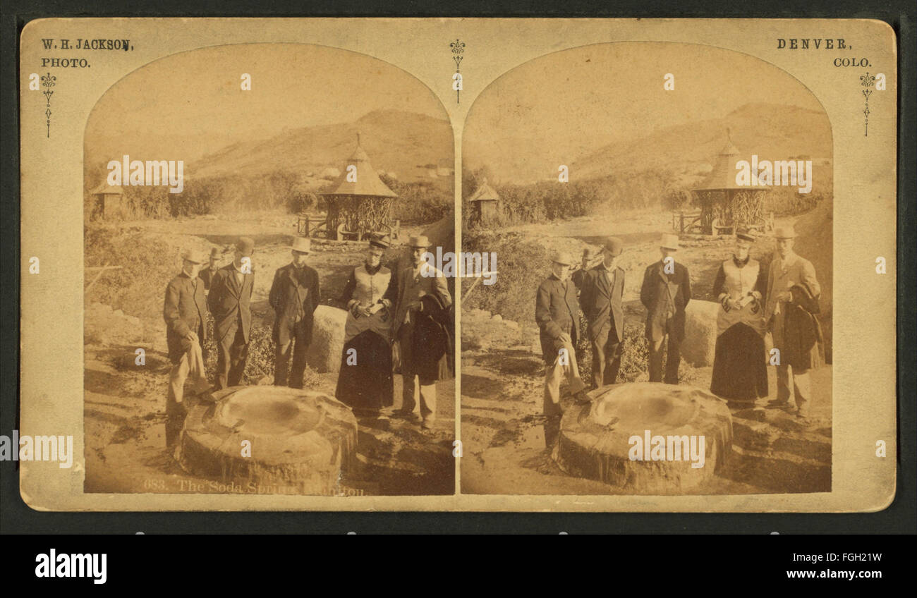 Photograph of the Soda Spring in Manitou, Colorado, known for its ...