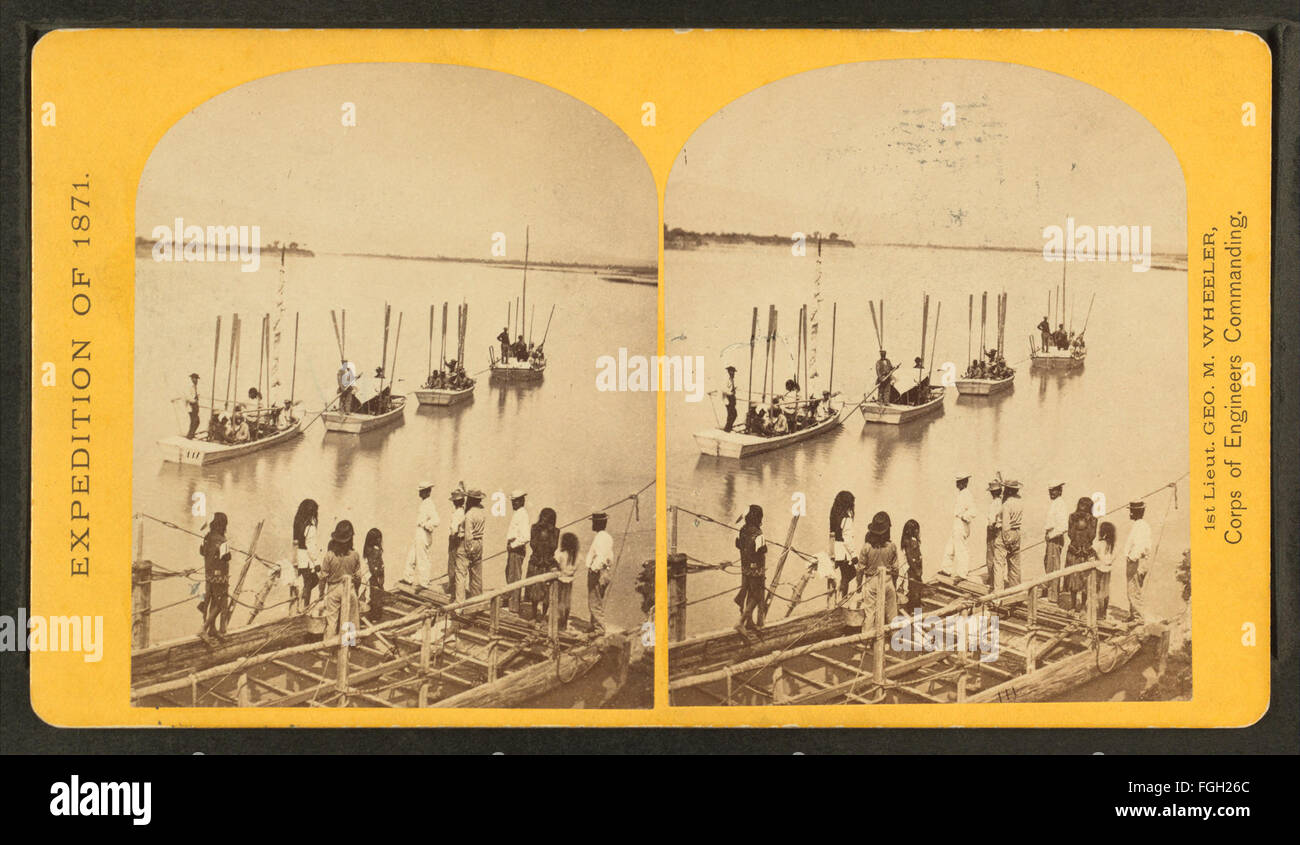 A photograph taken by Timothy H. O'Sullivan depicting the start of an ...