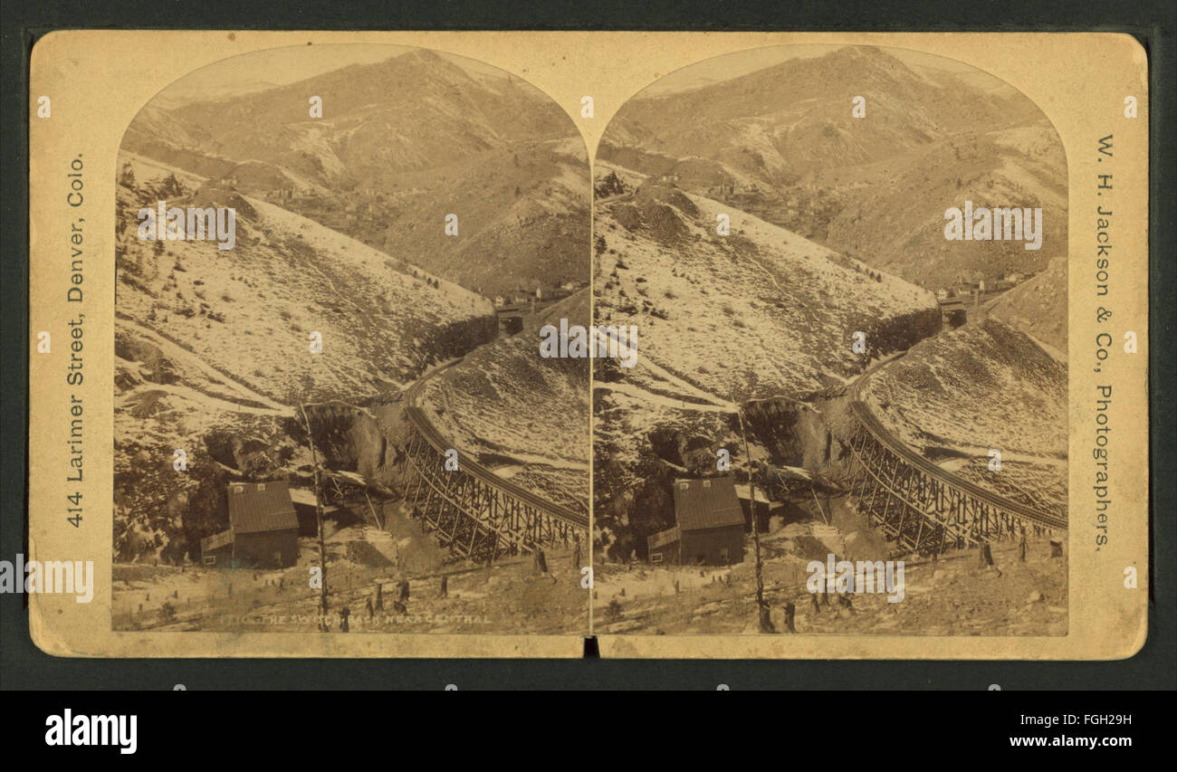 A photograph taken by W.H. Jackson & Co. showing the famous Switchback ...