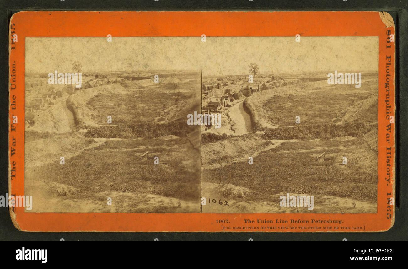 This photograph by Taylor & Huntington captures the Union line before ...