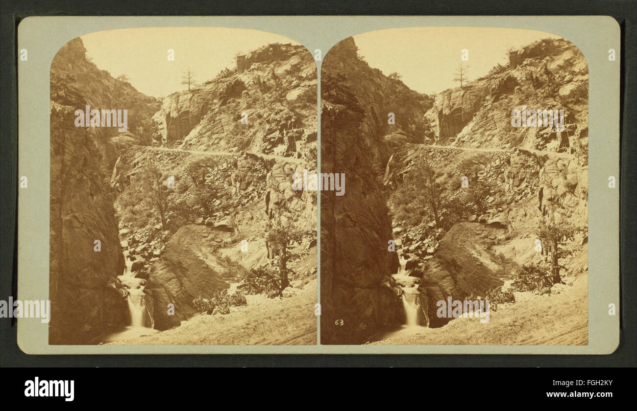 This photograph by Byron H. Gurnsey captures the Ute Pass, showing a ...