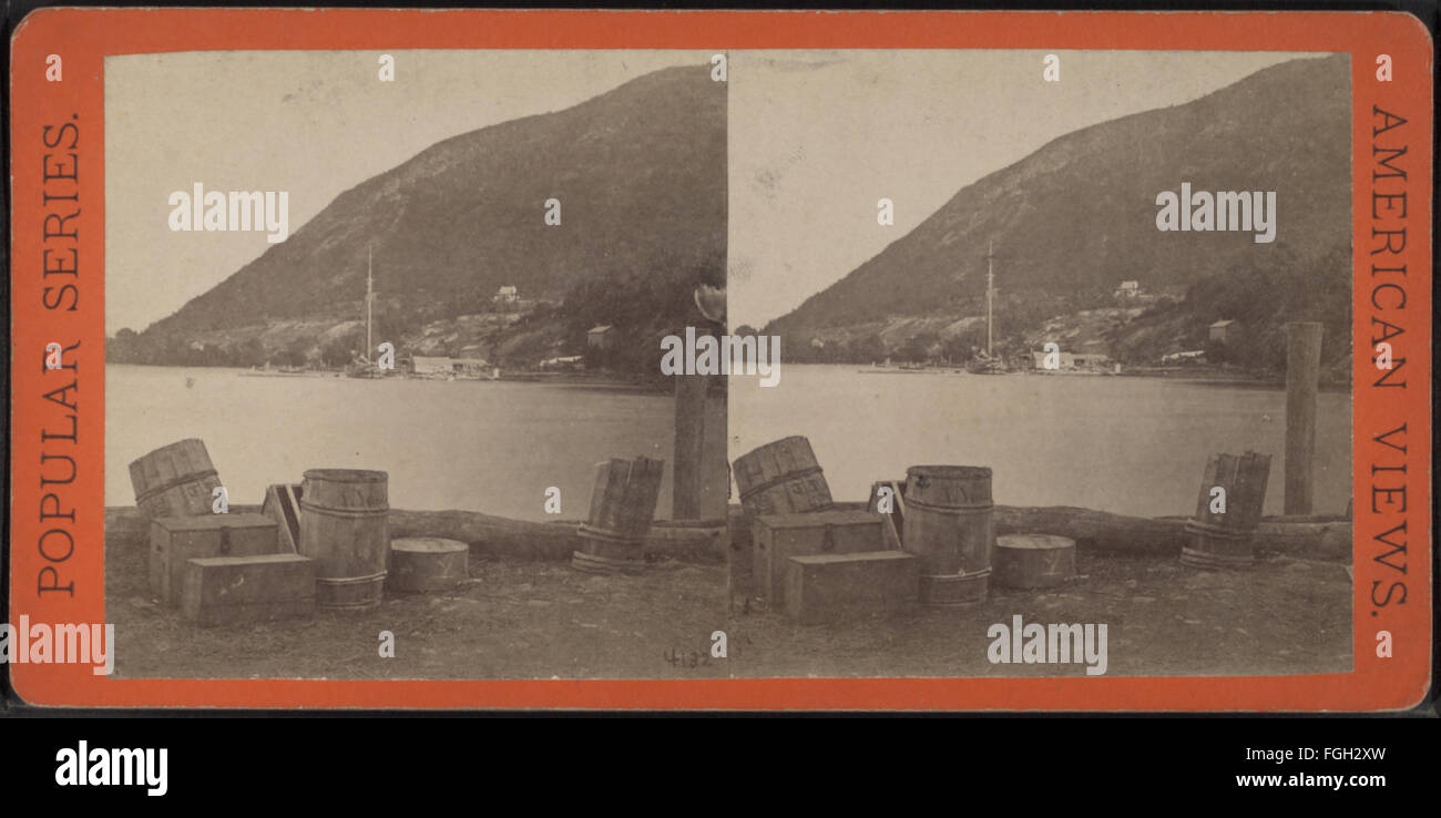A photograph of the view beneath the Stormking, a prominent rock ...