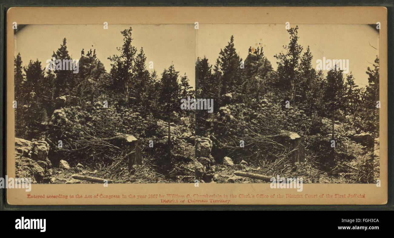 This photograph by W. G. Chamberlain shows the top of the Hoosier Lode ...