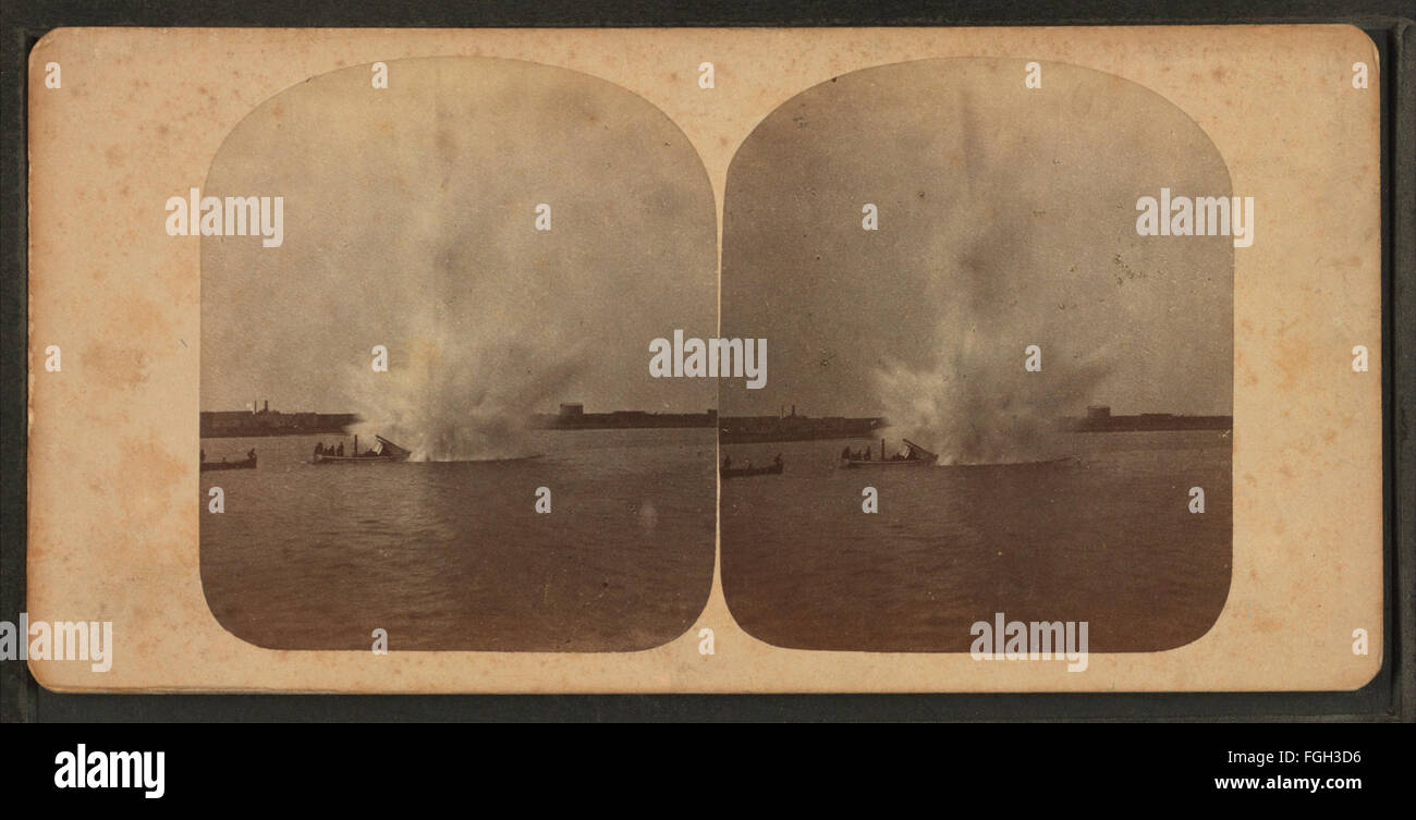 This photograph by Joshua Appleby Williams shows a torpedo explosion ...