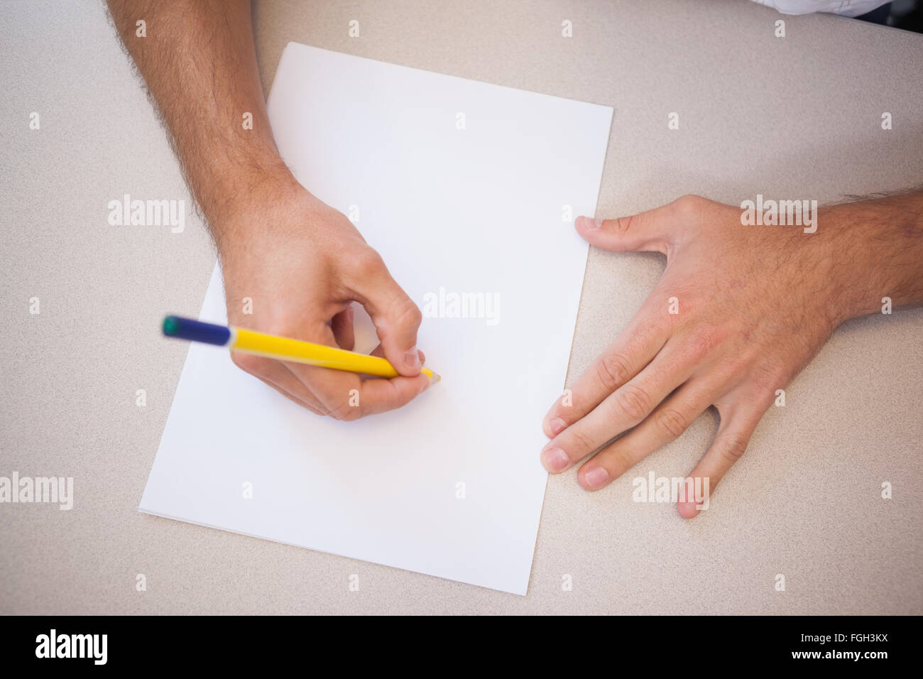 Designer drawing the old fashioned way Stock Photo - Alamy