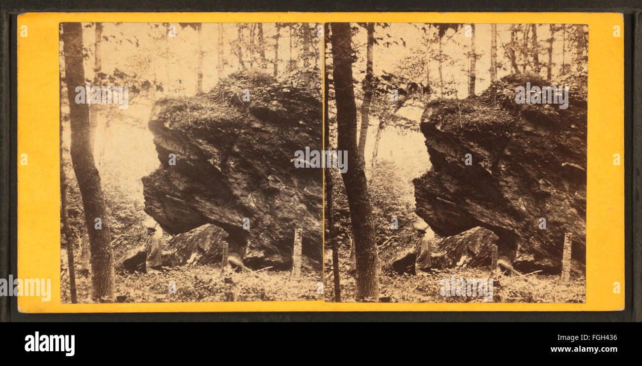 A photograph of Bingham's Rock, captured by John B. Heywood. The image ...