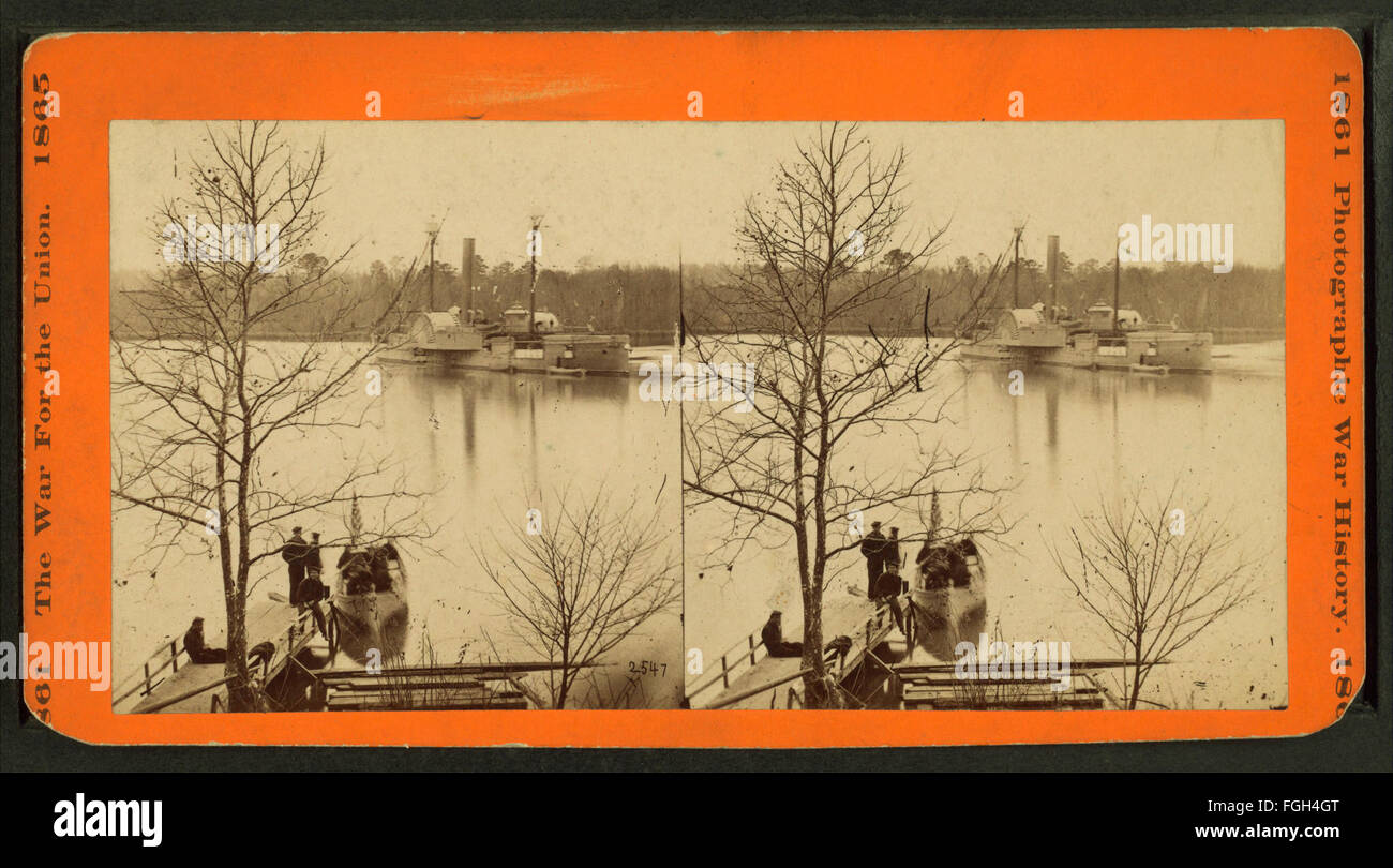 A photograph of the U.S. steamer Massasoit, taken in James River during ...