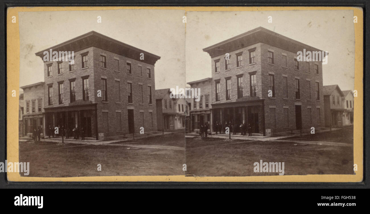 A stereoscopic photograph from the Robert N. Dennis collection showing ...