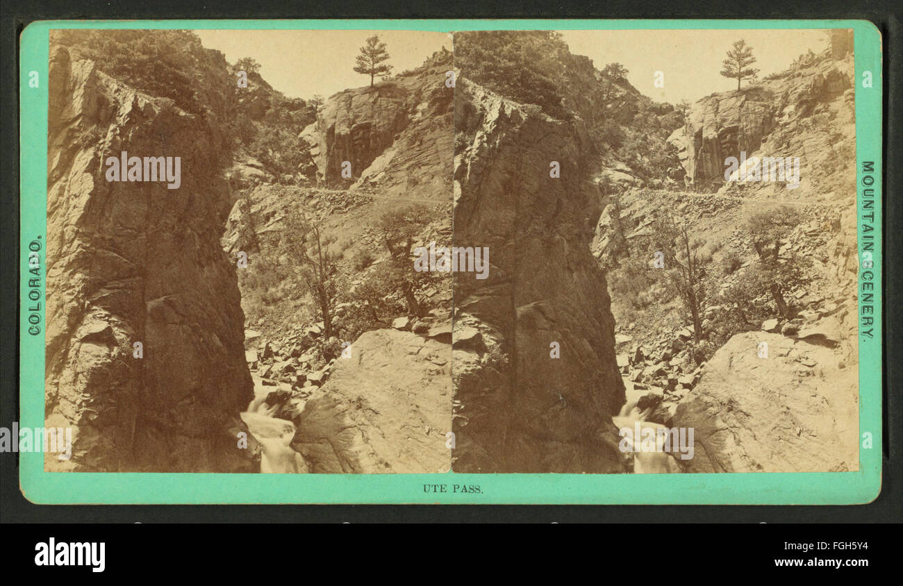 A photograph by William Gunnison Chamberlain capturing Ute Pass ...