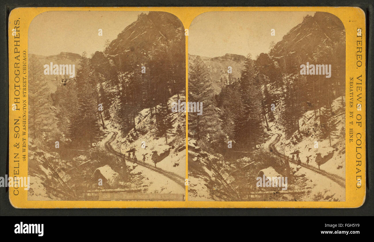 This photograph by Thomas Hine shows Ute Pass above Eden Canon ...