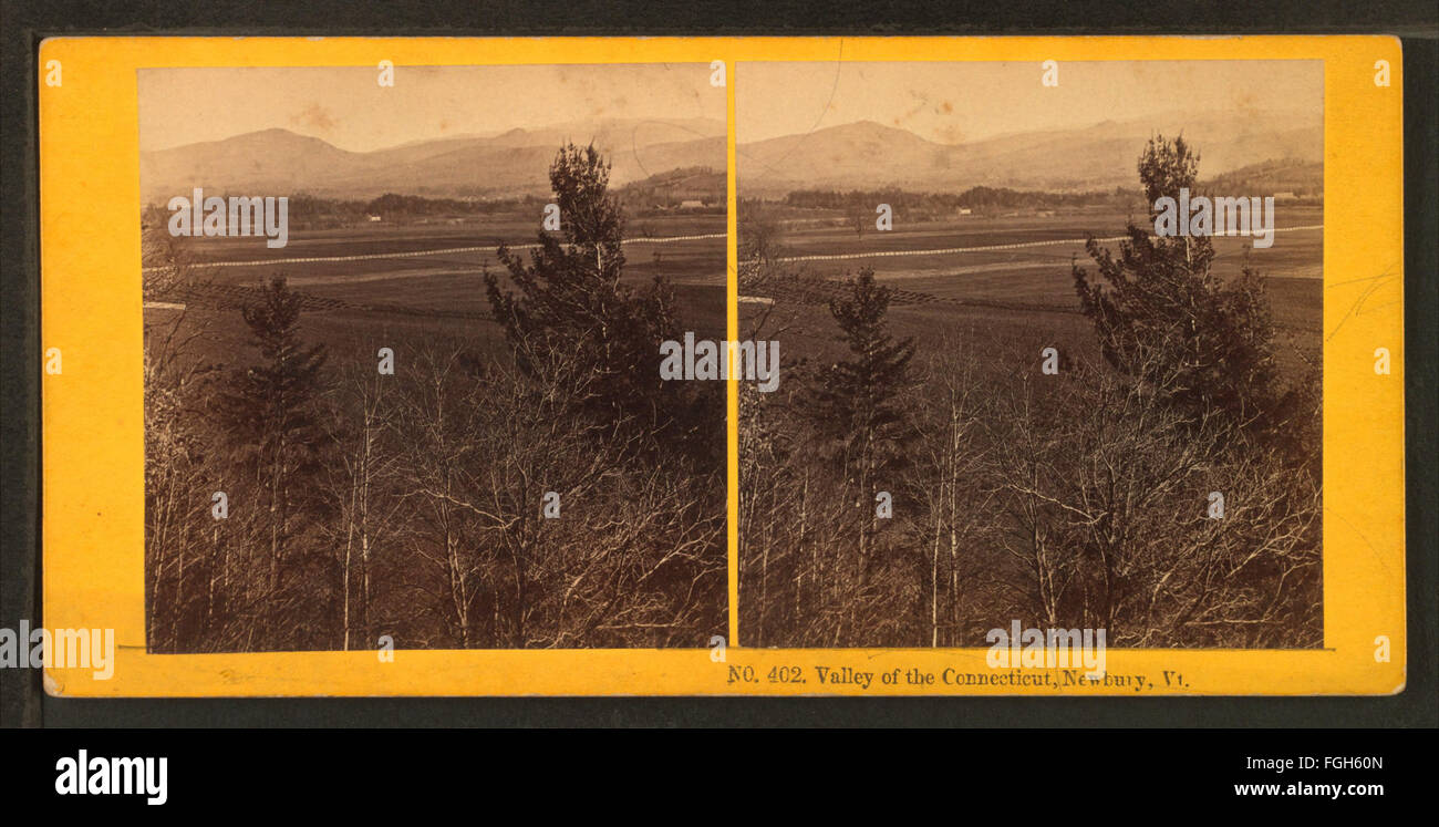 Valley of the Connecticut, Newbury, Vt, by Kilburn Brothers Stock Photo ...