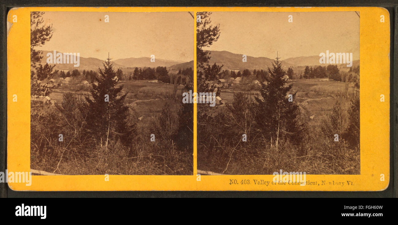 Valley of the Connecticut, Newbury, Vt, by Kilburn Brothers 4 Stock ...