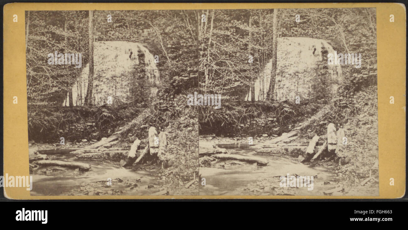 View of Veiled Fall in Ithaca, New York, capturing the cascading ...