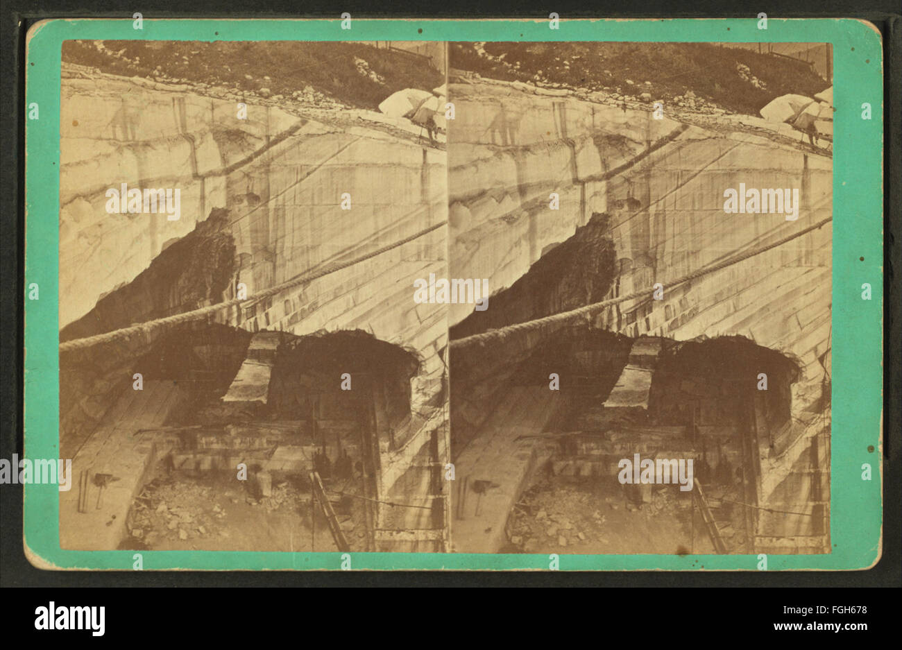 A photograph of Vermont Marble Company’s quarries in West Rutland ...