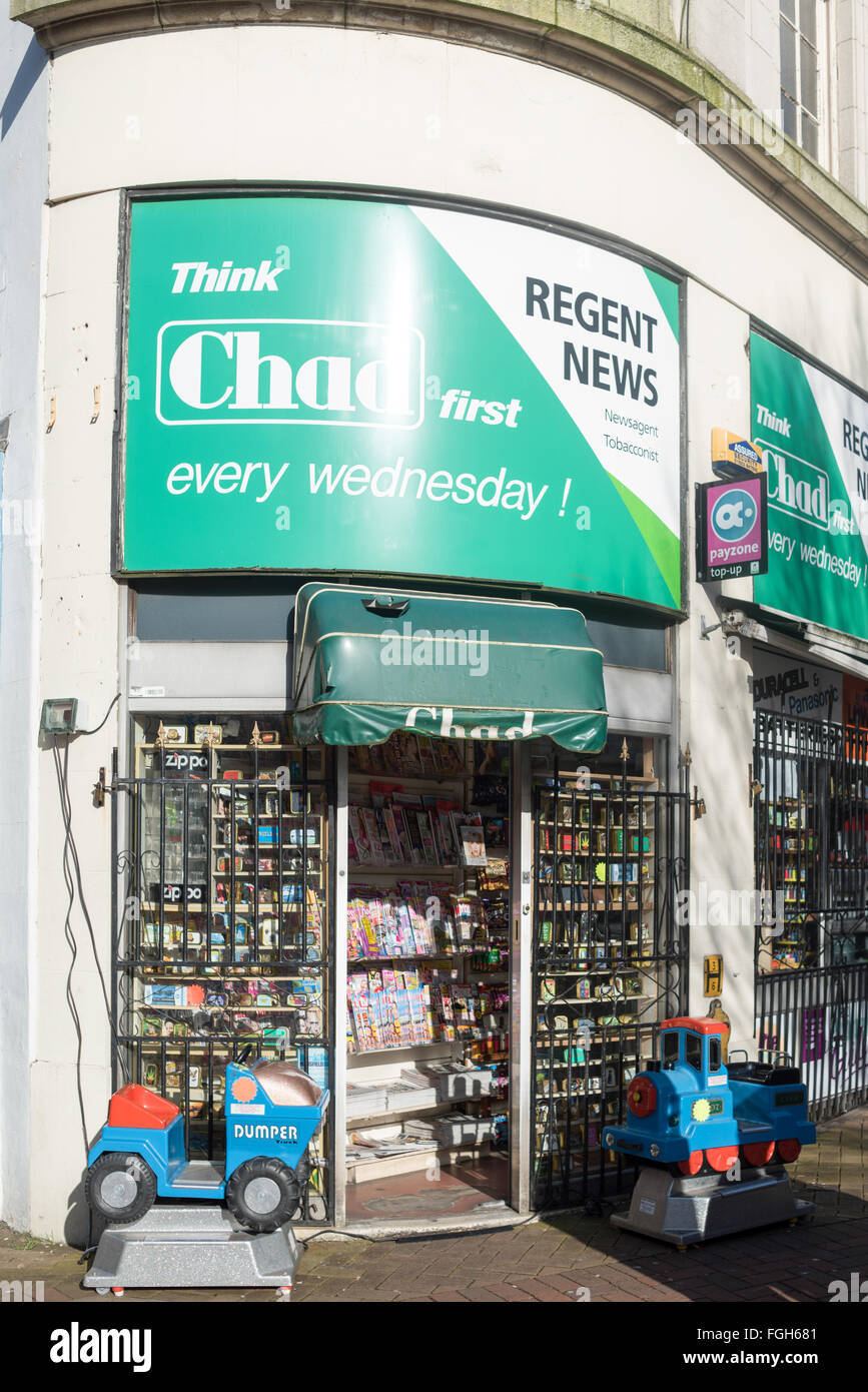 Mansfield Chad Newsagents ,Nottinghamshire,UK Stock Photo - Alamy