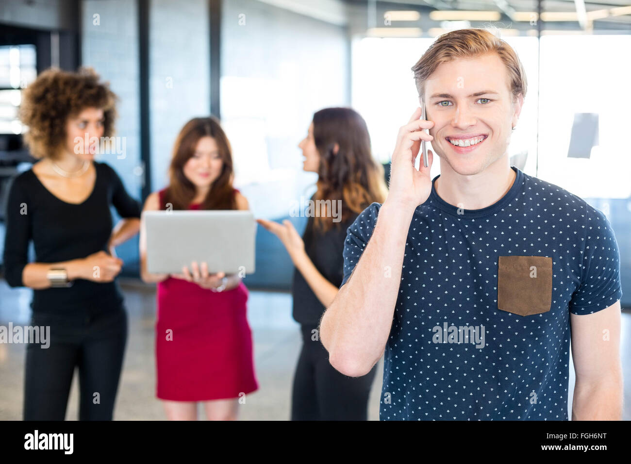 Asian business man talking camera hi-res stock photography and images ...