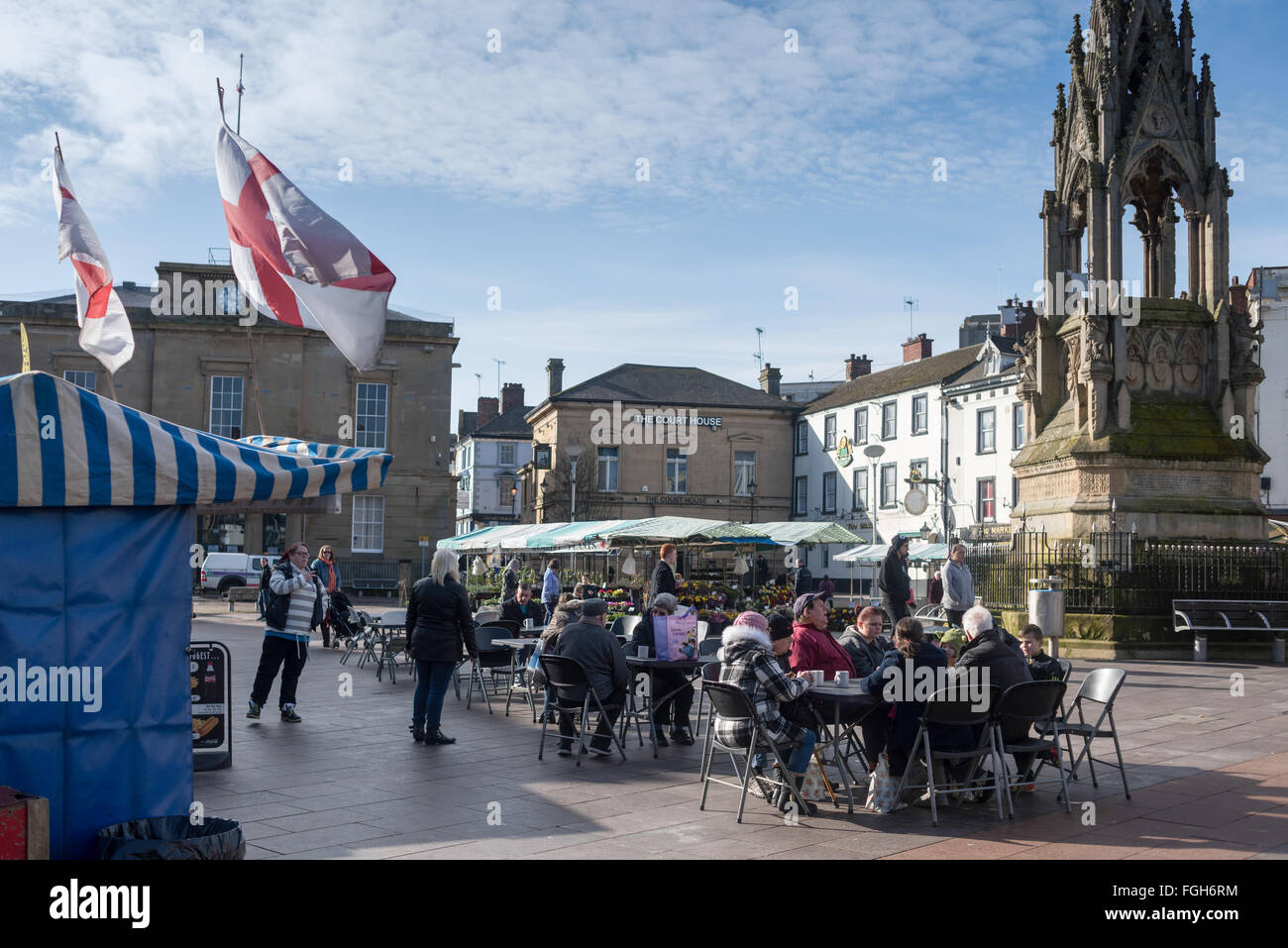 Mansfield Market Place,Nottinghamshire,UK Stock Photo - Alamy