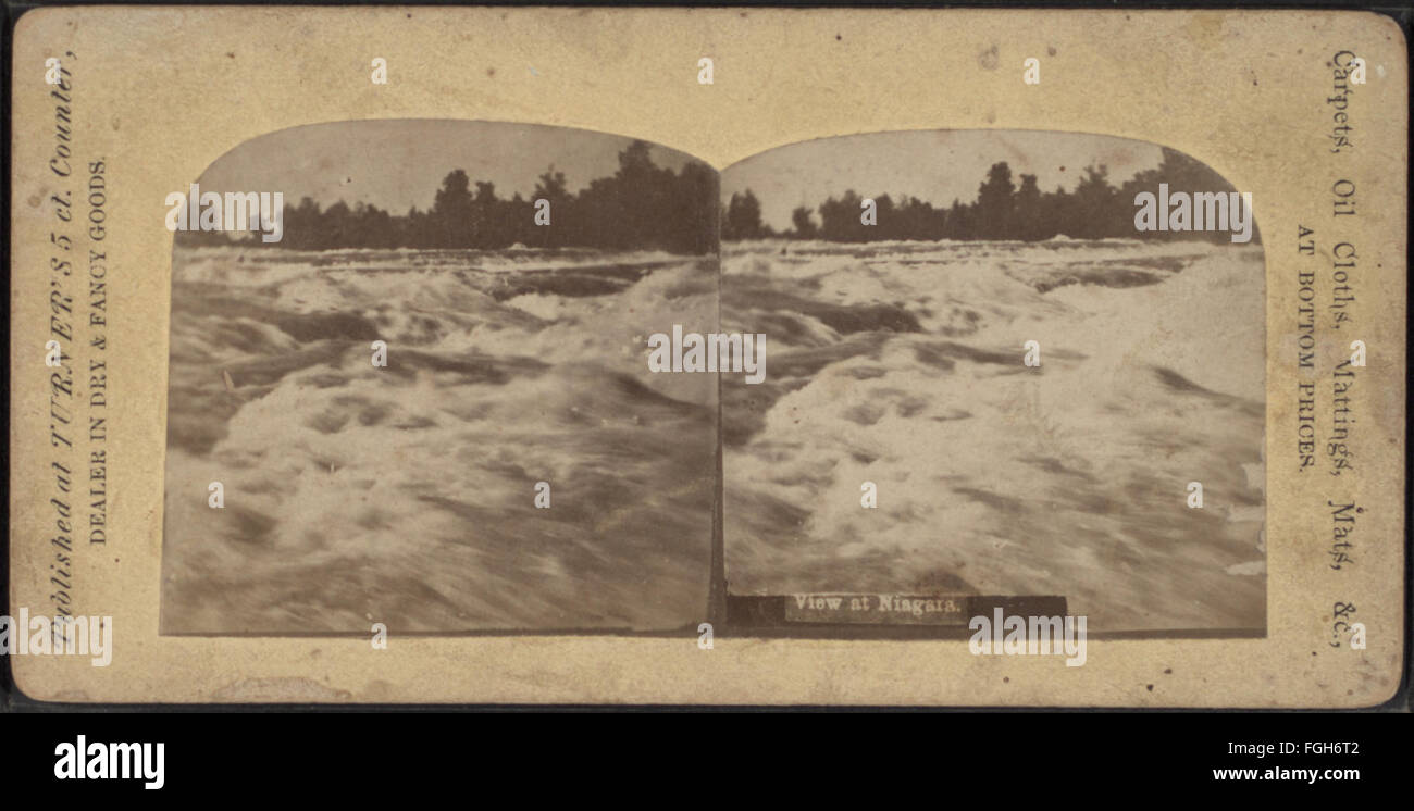 Photograph of the Niagara rapids, captured from the Robert N. Dennis ...