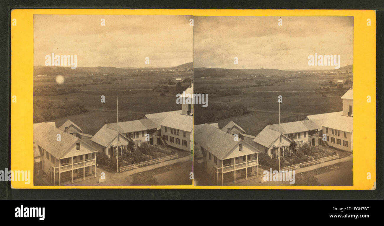 A photograph by John B. Heywood showing a view from the observatory of ...