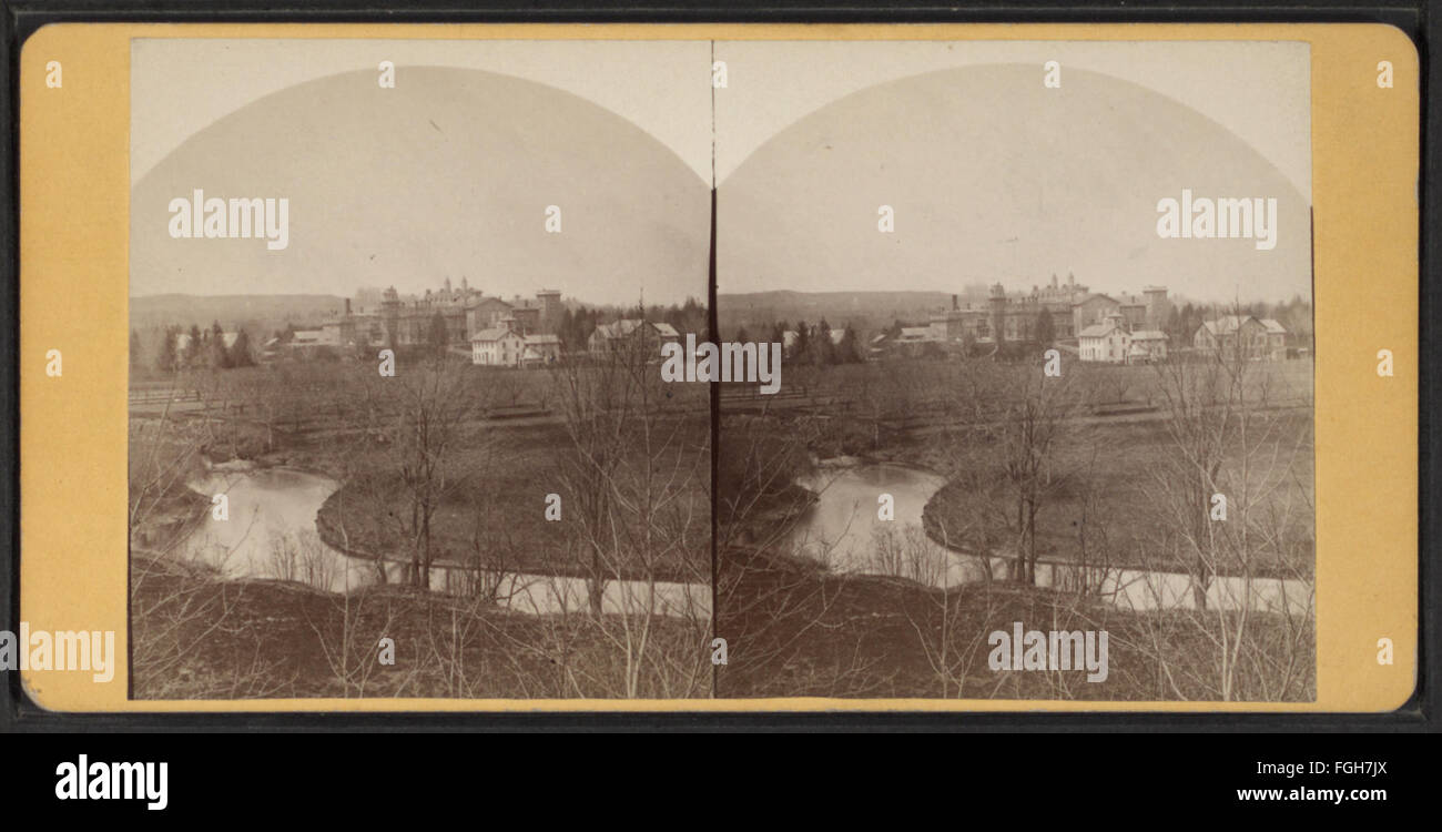 A bird’s-eye view of residential buildings, showcasing the layout and ...