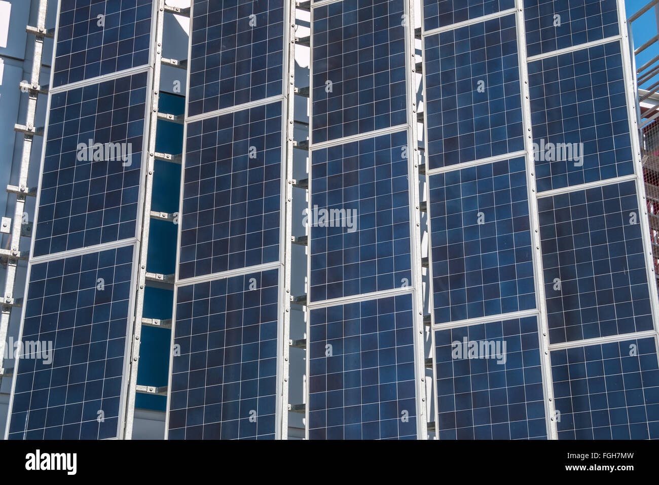 An array of modern solar panels Stock Photo - Alamy