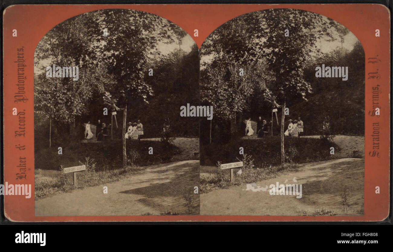 This photograph depicts a view of Congress Park, showcasing the ...