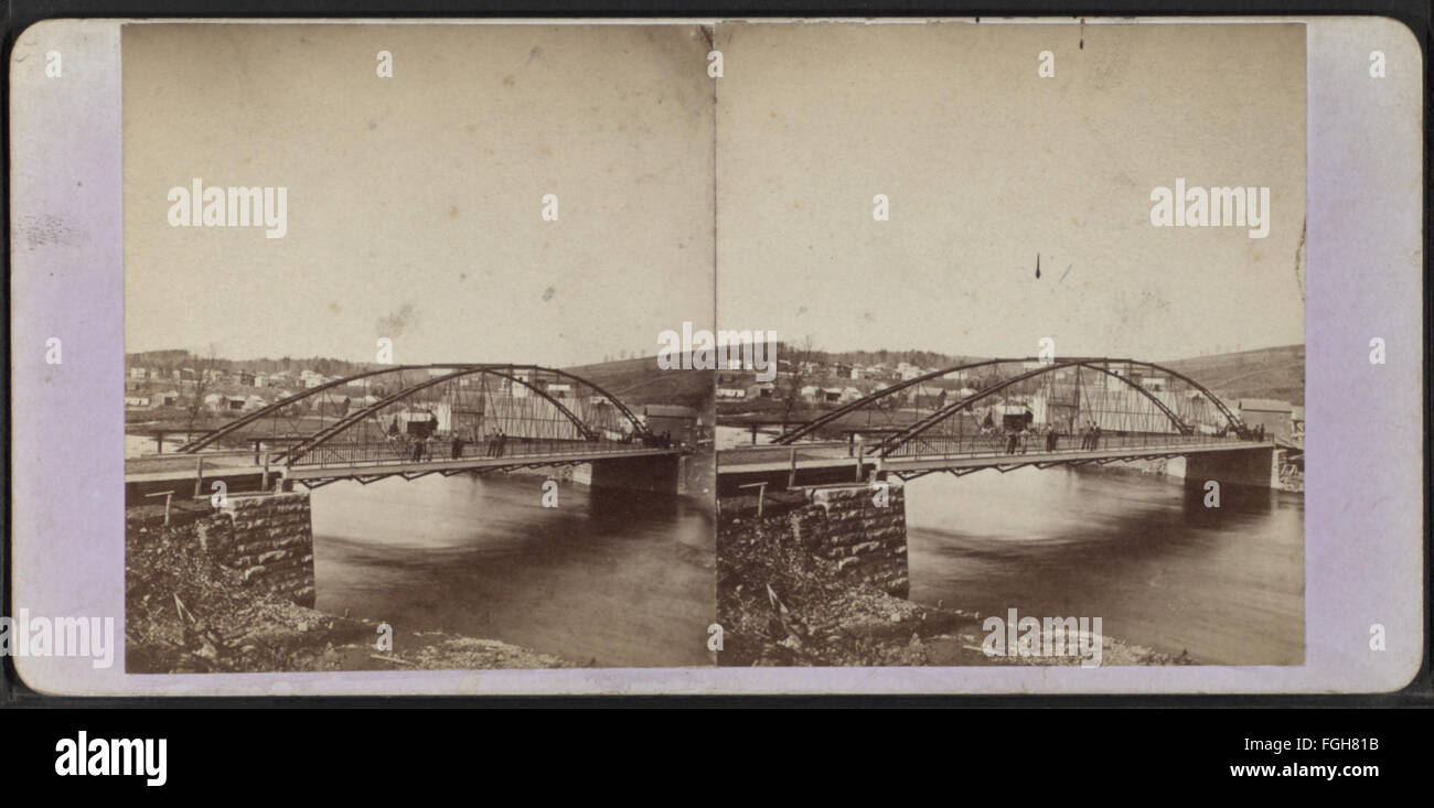 A stereoscopic view of Marathon, New York, showcasing the town’s ...