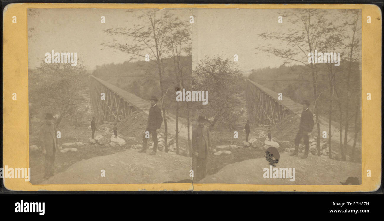 This image shows a view looking south from the Trestle Bridge at East ...
