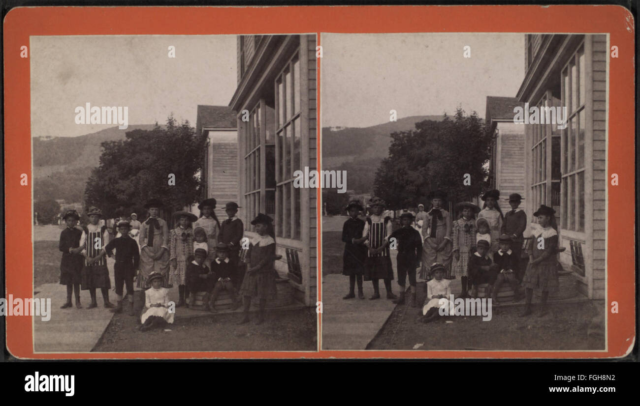 View of a group of children, from Robert N. Dennis collection of ...