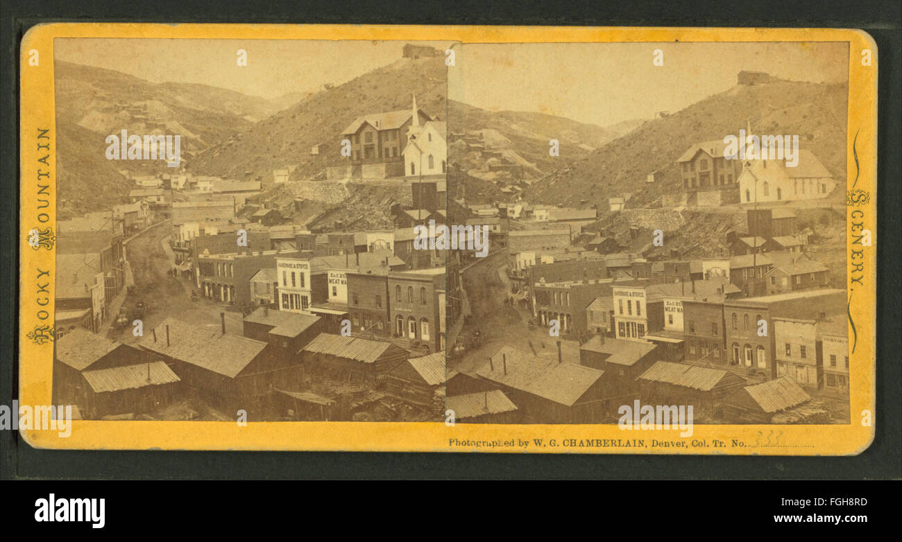 A photograph of Black Hawk, Colorado, known for its quartz mills ...