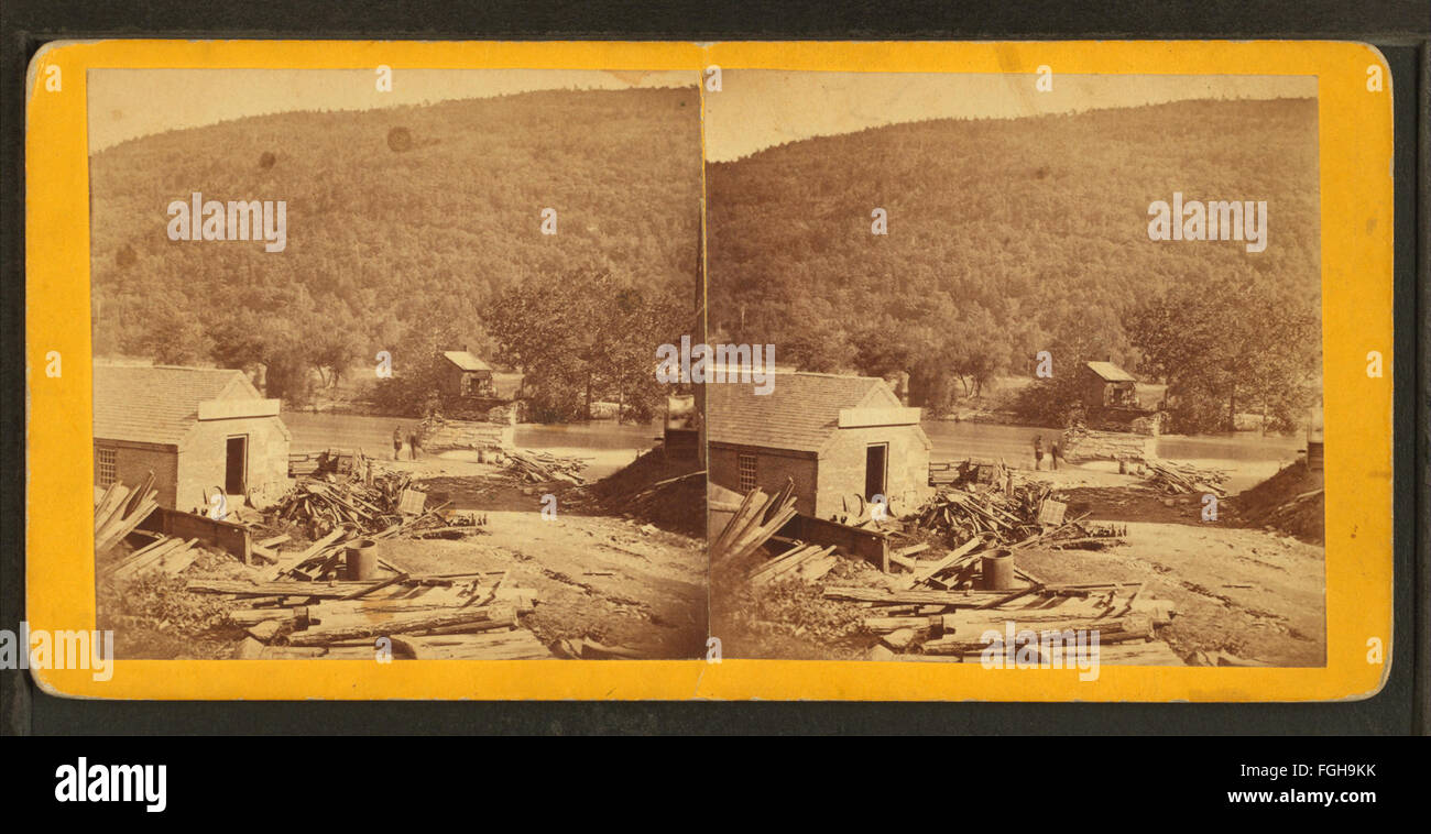 A photograph by Caleb L. Howe showing the aftermath of a flood, with ...