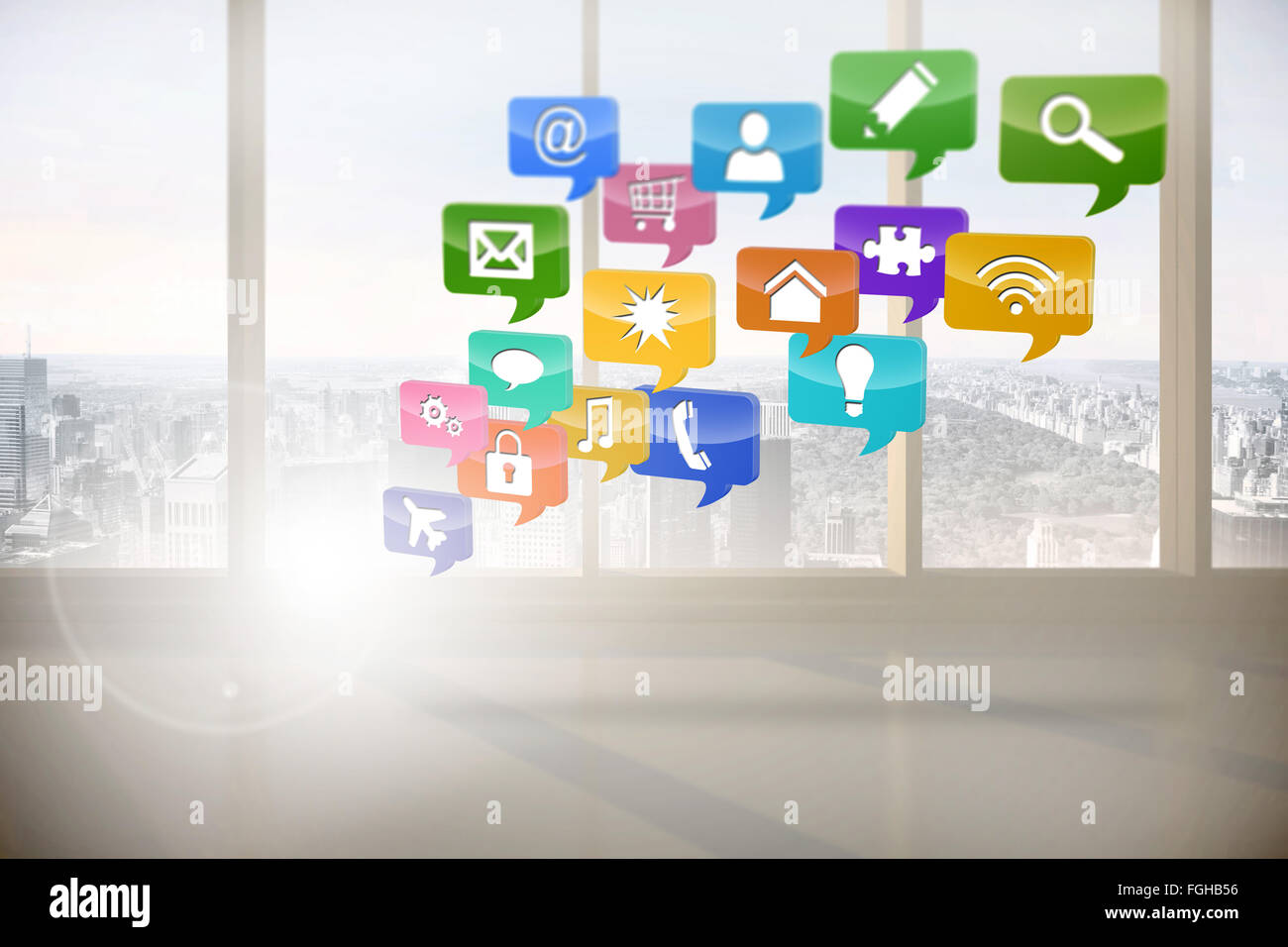 Computing application icons Stock Photo - Alamy