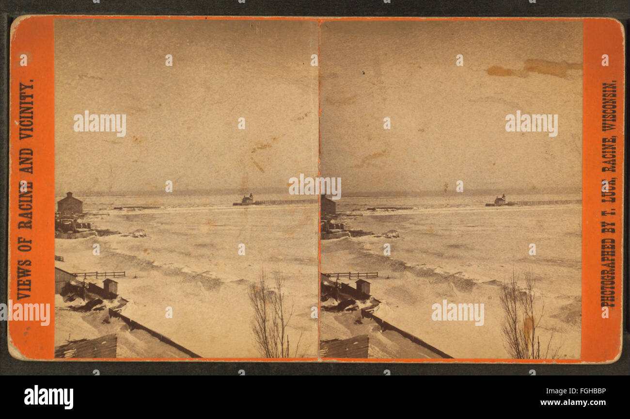 A photograph by T. Luck showing a lake in Racine, Wisconsin, capturing ...