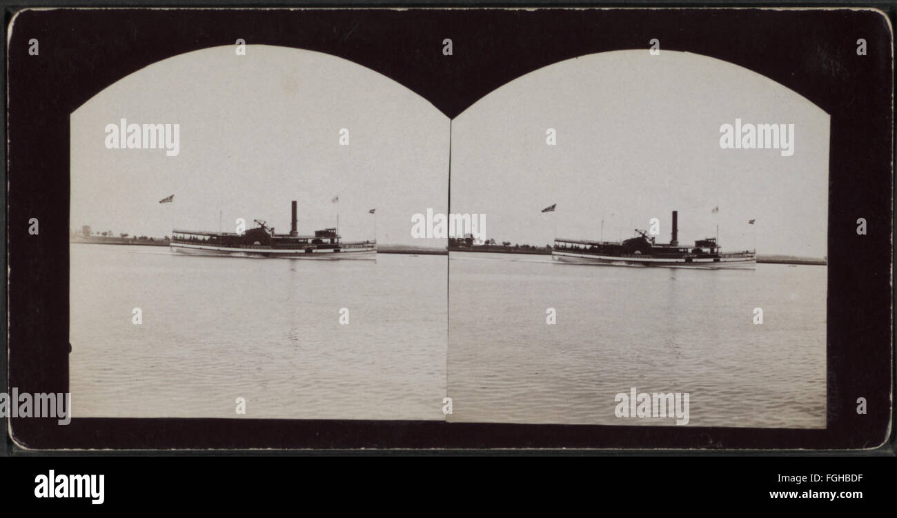 View of the steamer 'William C. Egerton,' Hudson River, Lona Island, by ...