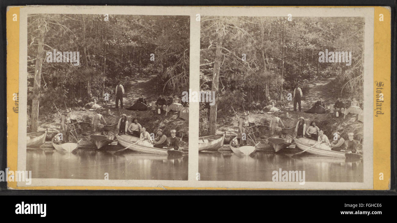 A photograph of the Waltonian Club on Waltonian Isle, Lake George ...