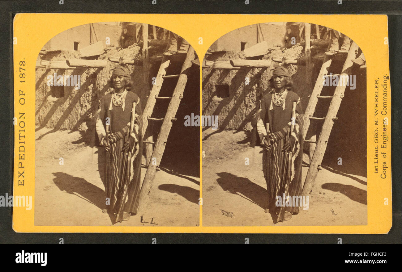 A photograph of a War Chief of the Zuni Indians, taken by Timothy H. O ...