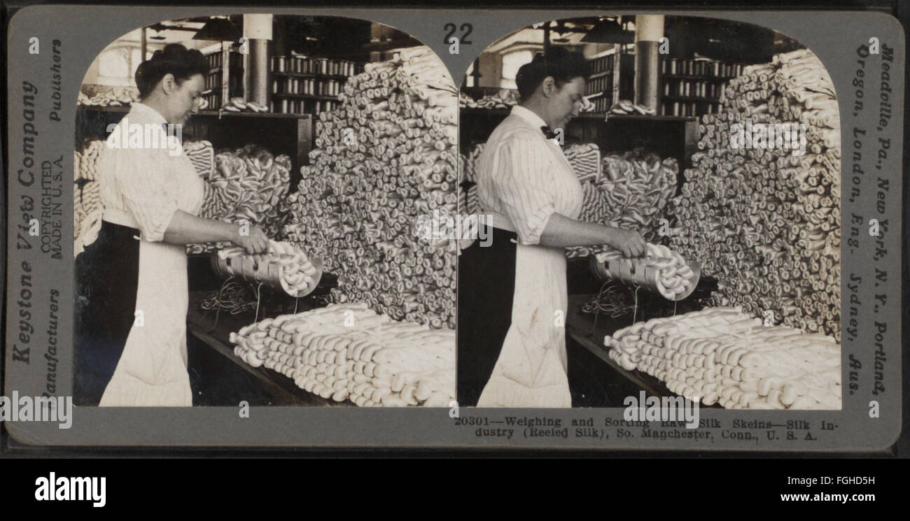 This photograph from Keystone View Company depicts workers in South ...