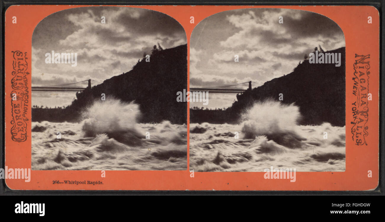 A photograph of Whirlpool Rapids, taken by George E. Curtis, showcasing ...