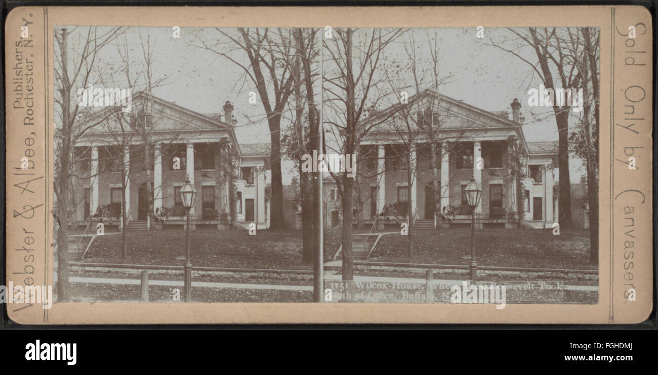 A photograph from the Robert N. Dennis collection showing Wilcox House ...