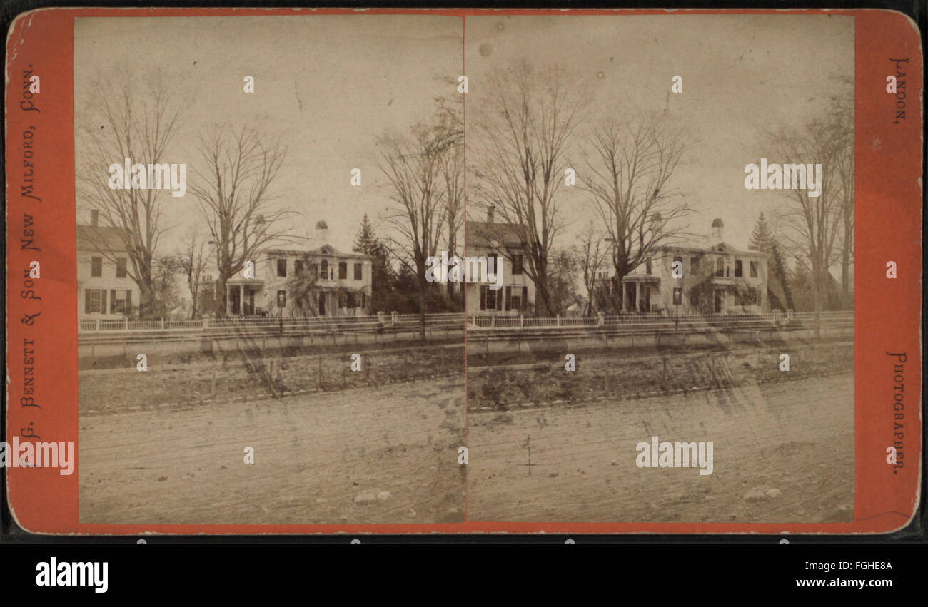 A photograph by Seth C. Landon of the Wright House located on Main ...